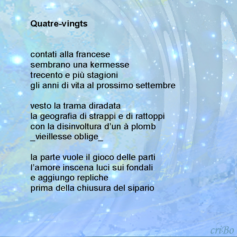 Quatre-vingts | cristina bove