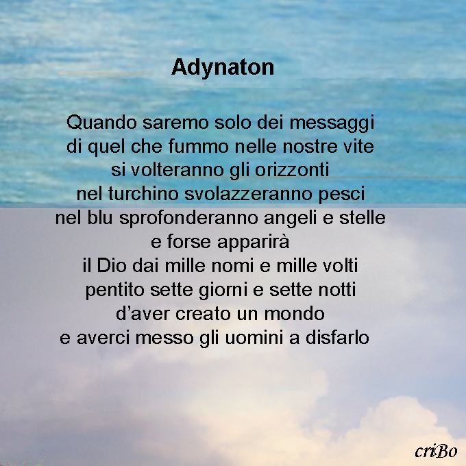 Adynaton | cristina bove